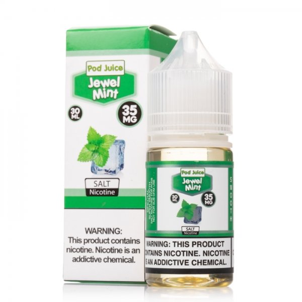 Pod Juice Salt 30ml Jewel Mint - 35mg - Vapor Fog